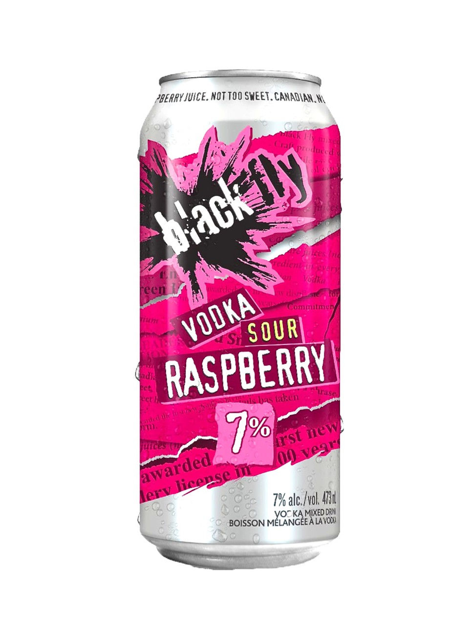 Departments - Black Fly Raspberry Vodka Sour